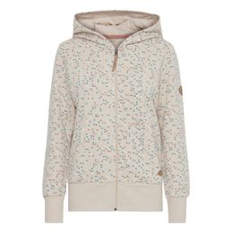oxmo Sweatjacke 'Beatrice' Damen Gr&ouml;&szlig;e XS beige / blau / braun