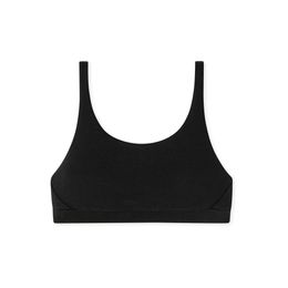 Schiesser Bustier ' Pure Rib ' Damen Gr&ouml;&szlig;e 85 schwarz