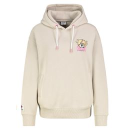 Sublevel Sweatshirt Damen Gr&ouml;&szlig;e L sand / hellbeige / rosa / wei&szlig;