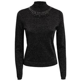 Influencer Pullover Damen Gr&ouml;&szlig;e L schwarz