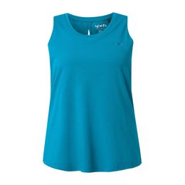 Ulla Popken Top Damen Gr&ouml;&szlig;e 4XL/5XL blau
