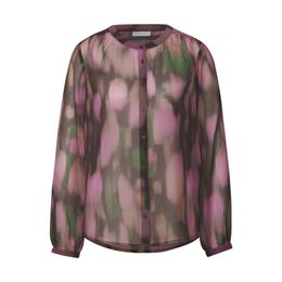 Street One Studio Gemusterte Chiffon-Bluse Damen Gr&ouml;&szlig;e L rosa