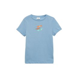 s.Oliver T-Shirt Jungen Gr&ouml;&szlig;e 116/122 t&uuml;rkis / rauchblau / orange