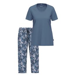 Ammann Pyjama 'Night & Home' Damen Gr&ouml;&szlig;e XL blau Winterkleid
