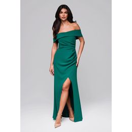 Ombre Kleid Damen Gr&ouml;&szlig;e 34 dunkelgr&uuml;n Winterkleid