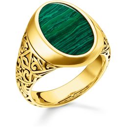 Thomas Sabo Ring Damen Gr&ouml;&szlig;e 54 gold / gr&uuml;n