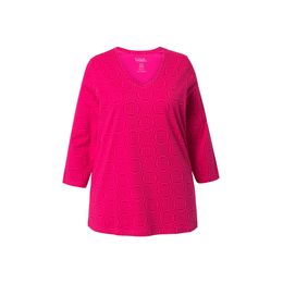Ulla Popken Shirt Damen Gr&ouml;&szlig;e XXXL/4XL fuchsia / dunkelpink