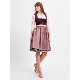 Kr&uuml;ger Dirndl Kr&uuml;ger Madl Dirndl Damen Gr&ouml;&szlig;e 42 beere / altrosa / wei&szlig;