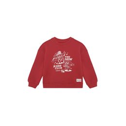 Noppies Sweatshirt Jungen Gr&ouml;&szlig;e 128 rot / wei&szlig;
