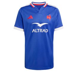 adidas Performance Trikot 'France Rugby Home Replica' Herren Gr&ouml;&szlig;e XL blau / feuerrot / wei&szlig;