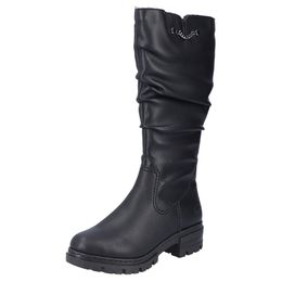 Rieker Stiefel Damen Gr&ouml;&szlig;e 43 silbergrau / schwarz Winterschuhe