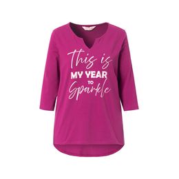 Janet & Joyce Janet & Joyce Shirt Damen Gr&ouml;&szlig;e 4XL pink / wei&szlig;