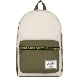HERSCHEL Rucksack 'Eco Classic' Damen Gr&ouml;&szlig;e One Size creme / khaki / schwarz / wei&szlig;