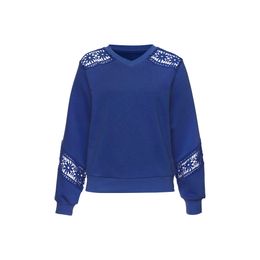Vivance Sweatshirt Damen Gr&ouml;&szlig;e XS/S blau / schwarz