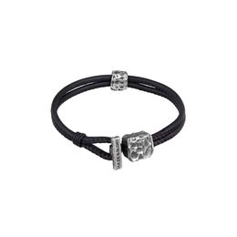 Haze&Glory Haze&glory Armband Herren Gr&ouml;&szlig;e 21 schwarz / silber