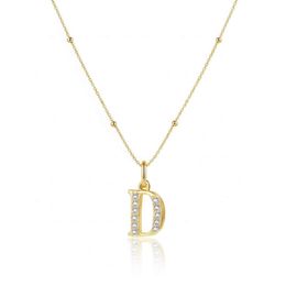 Hey Happiness Kette 'Letter D' Damen Gr&ouml;&szlig;e Onesize gold