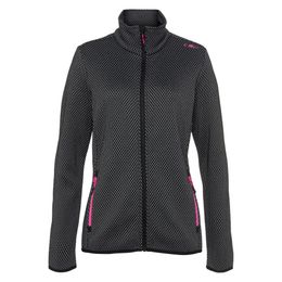 CMP Funktionsfleecejacke Damen Gr&ouml;&szlig;e 5XL hellgrau / magenta / schwarz