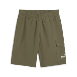 Puma Shorts 'Essentials' Herren Gr&ouml;&szlig;e XXL dunkelgr&uuml;n / wei&szlig;