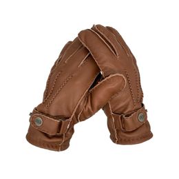 Glow Hamburg Fingerhandschuhe 'FW01-03XX-1' Herren Gr&ouml;&szlig;e M/L braun