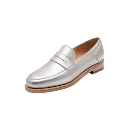 Henry Stevens Slipper 'Lee' Damen Gr&ouml;&szlig;e 36.5 silber
