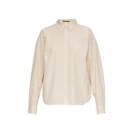 QS Bluse Damen Gr&ouml;&szlig;e XXXL creme / camel