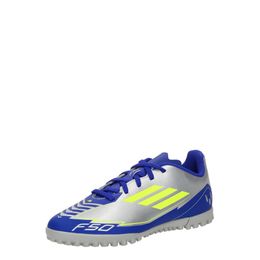 adidas Performance Fu&szlig;ballschuh 'F50 Club Messi' Jungen Gr&ouml;&szlig;e 36 blau / neongelb / silber