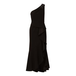 Adrianna Papell Abendkleid 'Beaded Knit Crepe Gown' Damen Gr&ouml;&szlig;e 40 schwarz Winterkleid