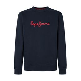 Pepe Jeans Sweatshirt 'New Joe' Herren Gr&ouml;&szlig;e XL marine / rot