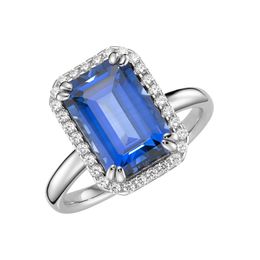 Giorgio Martello Milano Ring Damen Gr&ouml;&szlig;e 52 blau / silber