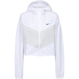 Nike Sportswear Kapuzenjacke 'Windrunner' Damen Gr&ouml;&szlig;e XL hellgrau / naturwei&szlig;