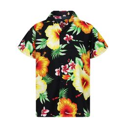 King Kameha Shirt 'Paradise Flower' Herren Gr&ouml;&szlig;e S schwarz