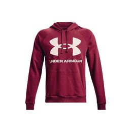Under Armour Sportsweatshirt 'Rival' Herren Gr&ouml;&szlig;e XS burgunder / wei&szlig;