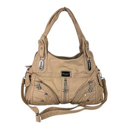 Kumixi Schultertasche 'Schultertasche' Damen Gr&ouml;&szlig;e One Size apricot