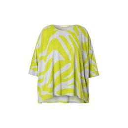 MIAMODA Pullover Damen Gr&ouml;&szlig;e XXL/XXXL graumeliert / limette