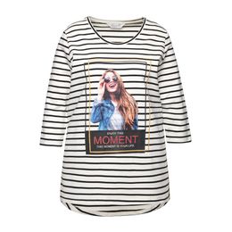 MIAMODA Shirt Damen Gr&ouml;&szlig;e 5XL mischfarben / wei&szlig;