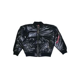 Alpha Industries &Uuml;bergangsjacke 'MA-1 OS Metallic' Damen Gr&ouml;&szlig;e XL schwarz