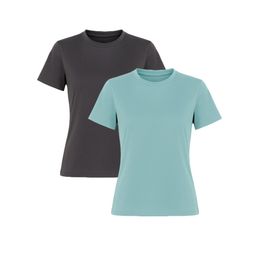 C&city T-Shirt Damen Gr&ouml;&szlig;e M dunkelgrau / mint
