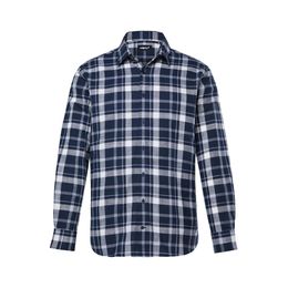 Men Plus Hemd Herren Gr&ouml;&szlig;e 5XL navy / wei&szlig;