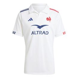 adidas Performance Funktionsshirt 'France Rugby Away' Herren Gr&ouml;&szlig;e XL dunkelblau / feuerrot / wei&szlig;