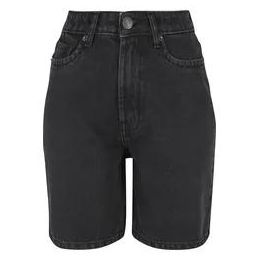 Shorts Urban Classics "Urban Classics Damen Ladies 90&lsquo;s Bermuda", Damen, Gr. 29, Normalgr&ouml;&szlig;en, schwarzwashed, 100% Baumwolle, unifarben, normal, Hosen Shorts