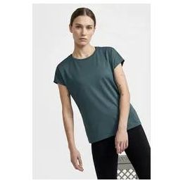 Funktionsshirt Only Play "ONPAUBREE SS LOOSE TRAIN TEE CURVY NOOS", Damen, Gr. 40/42, mediterranea, Jersey, Obermaterial: 88% Polyester, 12% Elasthan, unifarben, relaxed fit normal, Rundhals, Shirts Funktionsshirt