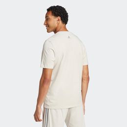 adidas Sportswear Funktionsshirt Herren Gr&ouml;&szlig;e S grau / naturwei&szlig;