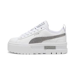 Puma Sneaker 'Mayze' M&auml;dchen Gr&ouml;&szlig;e 39 silber / wei&szlig;