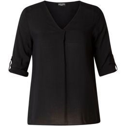 Base Level Bluse Damen Gr&ouml;&szlig;e M/L schwarz