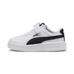 Puma Sneaker 'Court Classic Clean AC Inf' Jungen Gr&ouml;&szlig;e 19 schwarz / wei&szlig;