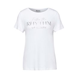 Street One T-Shirt 'RHYTHM' Damen Gr&ouml;&szlig;e XS silber / wei&szlig;