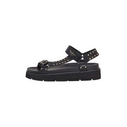 Pepe Jeans Sandale 'Pola' Damen Gr&ouml;&szlig;e 36 gold / schwarz
