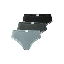 Schiesser String 'Modern Multipacks' Damen Gr&ouml;&szlig;e S jade / dunkelgr&uuml;n / schwarz