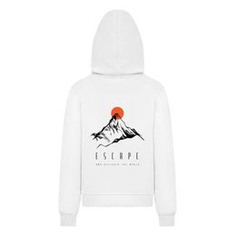 F4NT4STIC Pullover 'Escape Discover the World Mountain' M&auml;dchen Gr&ouml;&szlig;e 122/128 wei&szlig;