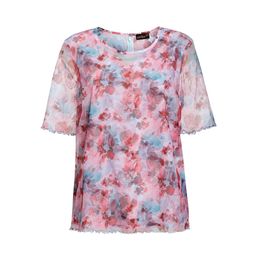 GOLDNER Bluse Damen Gr&ouml;&szlig;e M/L blau / pink